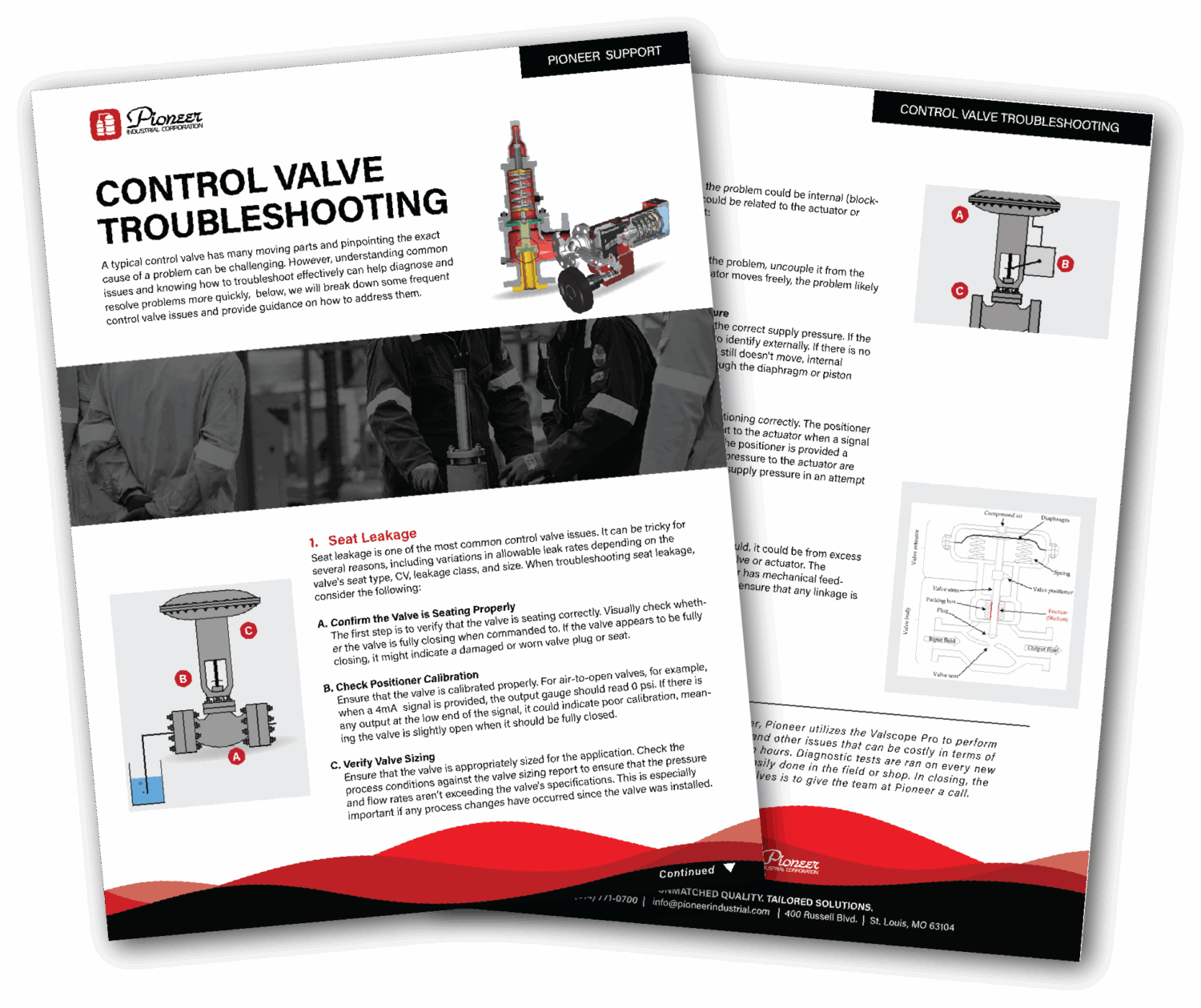 CV troubleshooting technical sheet - Pioneer Industrial